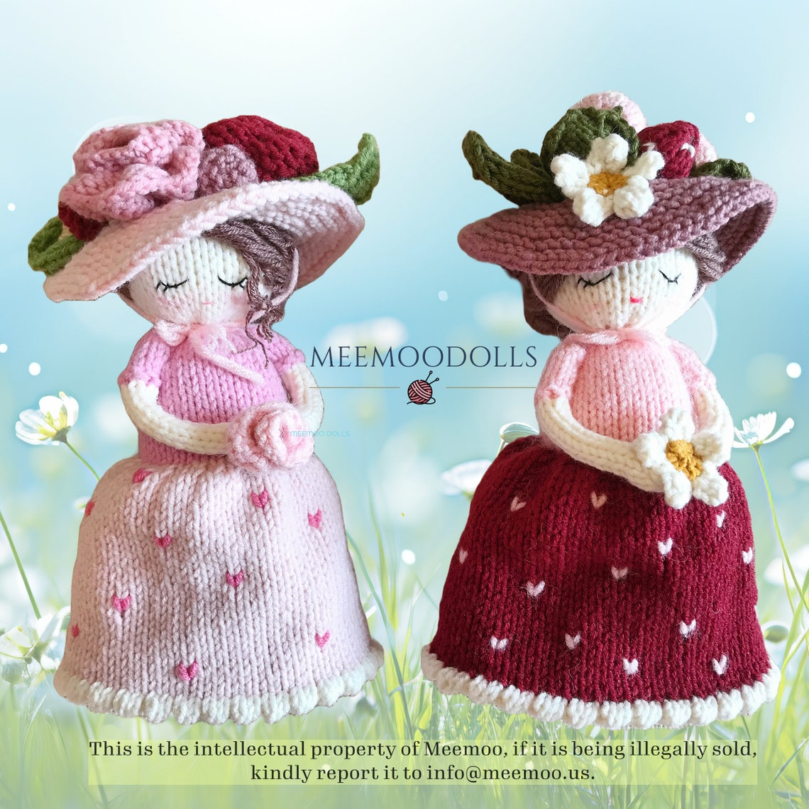 The Lady Cupcake Dolls Knitting Pattern – meemoodolls